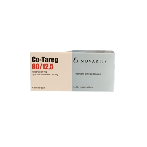 CO-TAREG Valsartan / Hydrochlorothiazide 80mg / 12.5mg Film-Coated ...